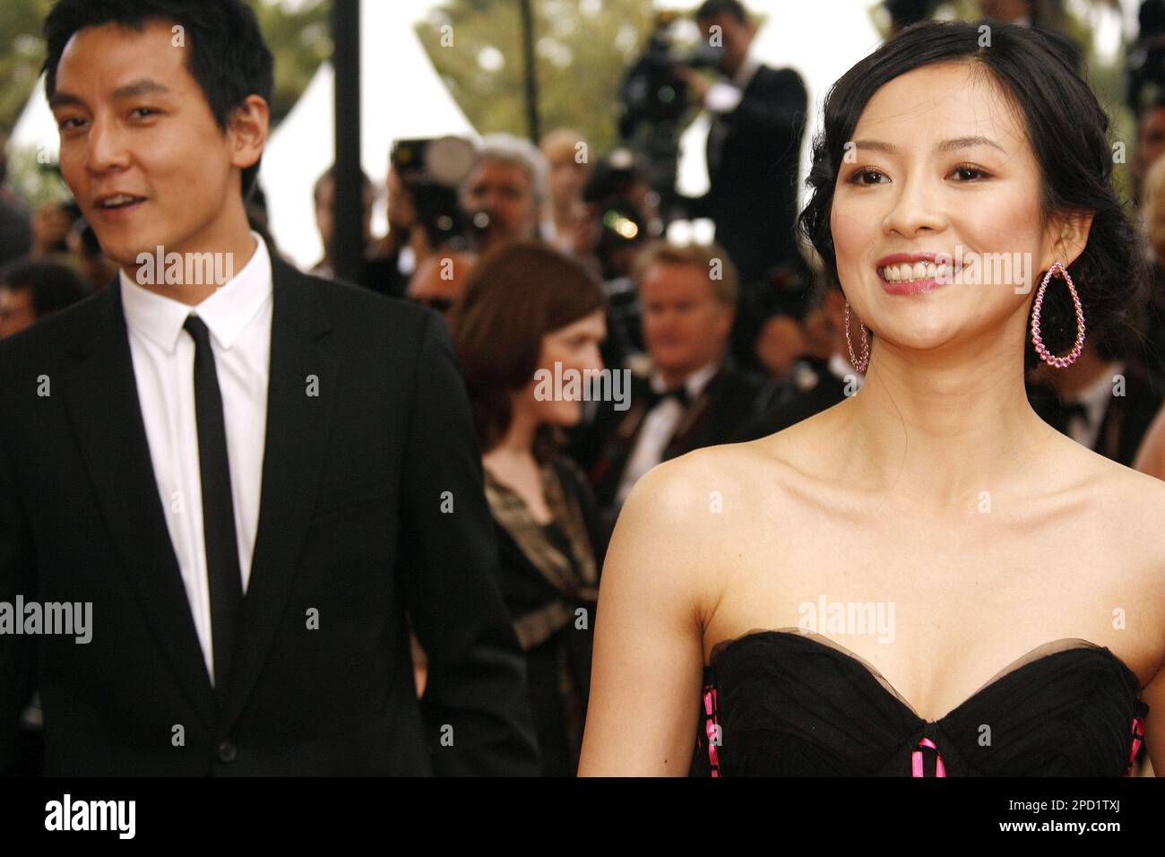 Chinese actress and jury member Ziyi Zhang, right, and Chinese actor ...