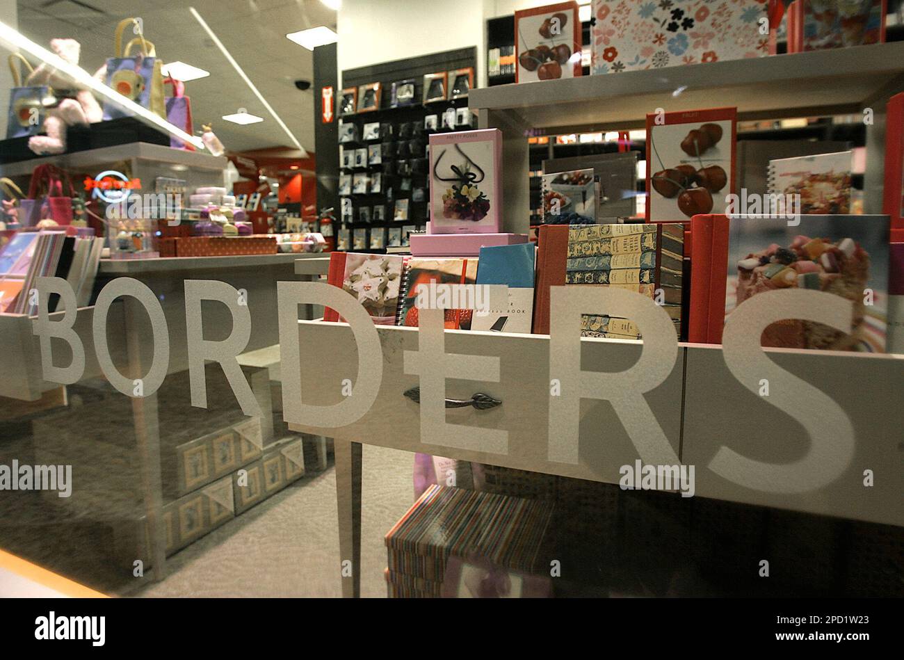 ** FILE ** The interior of a Borders is shown in downtown Detroit ...