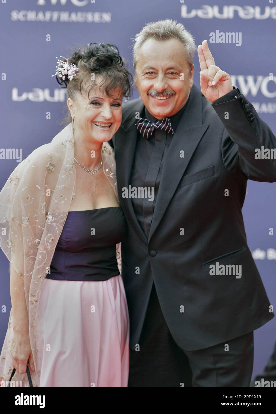 German actor Wolfgang Stumpf arrives with his wife Christine for the ...