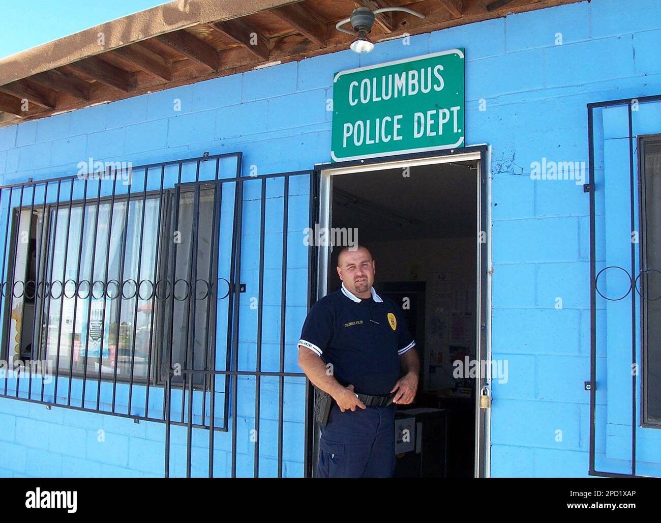 Columbus Police Department Chief Paul A. Armijo stands in the doorway ...