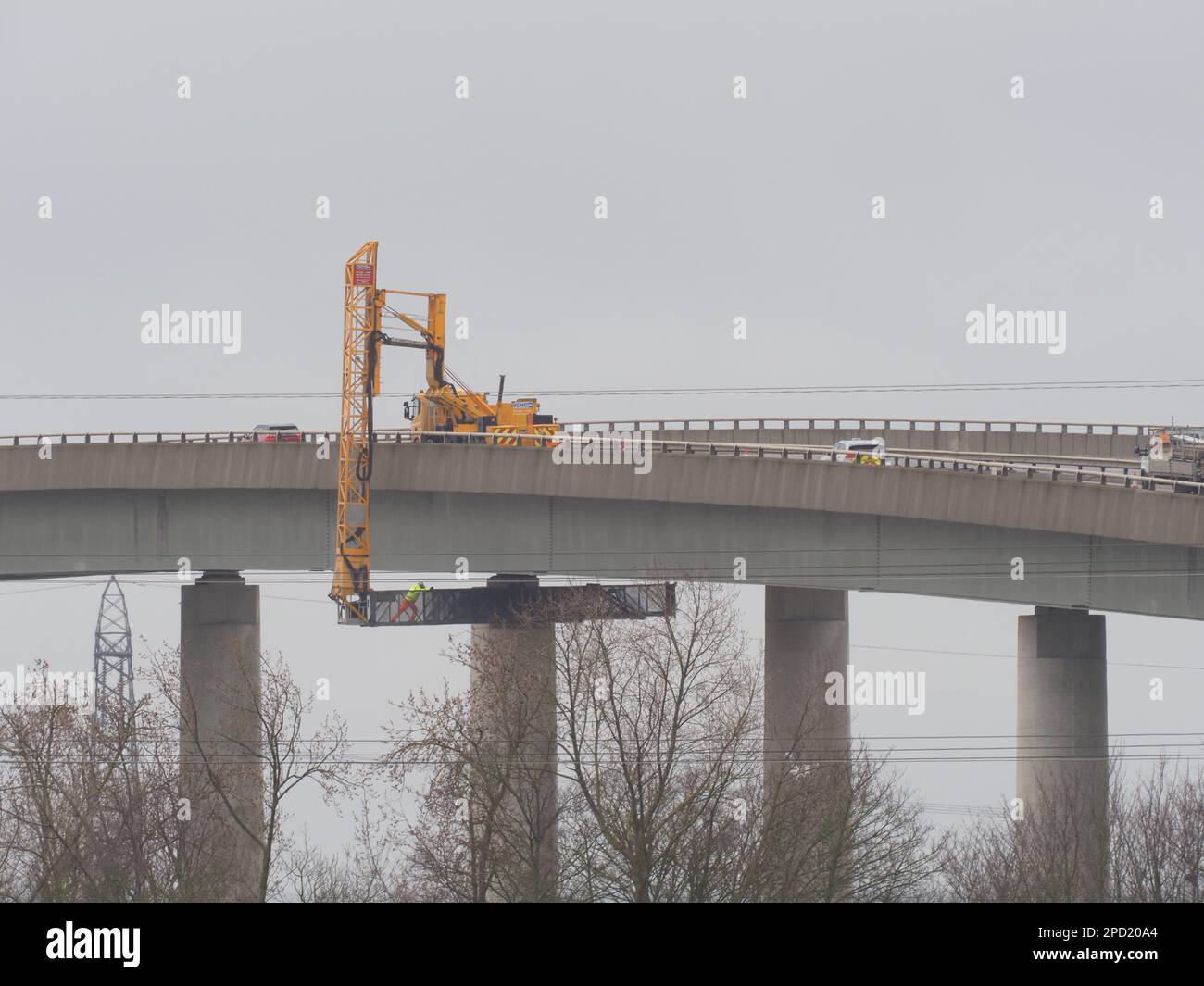 Elmley, Kent, UK. 14th Mar, 2023. A safety inspection of the Sheppey ...