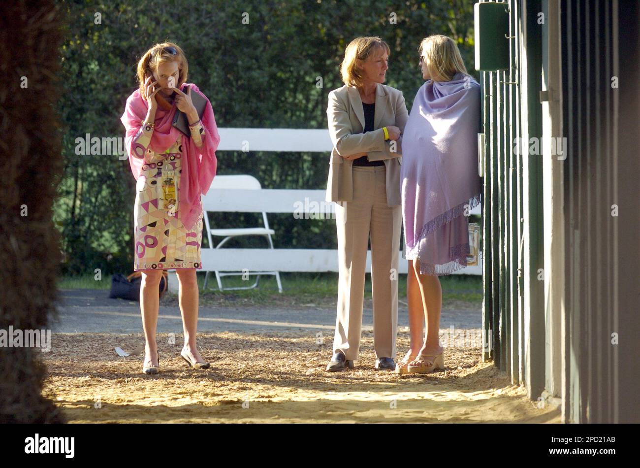 Didi Matz, left, wife of Michael Matz, trainer of Kentucky Derby winner ...