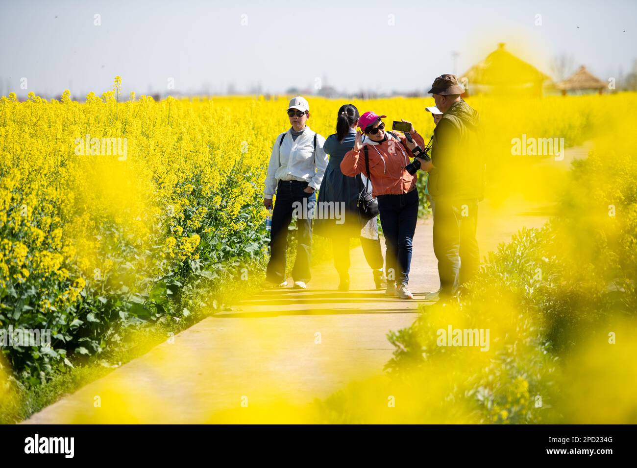 Changsha, China's Hunan Province. 14th Mar, 2023. Tourists have fun in ...