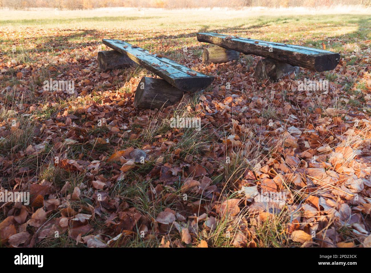 Beautiful autumn landscape benches hi-res stock photography and images ...
