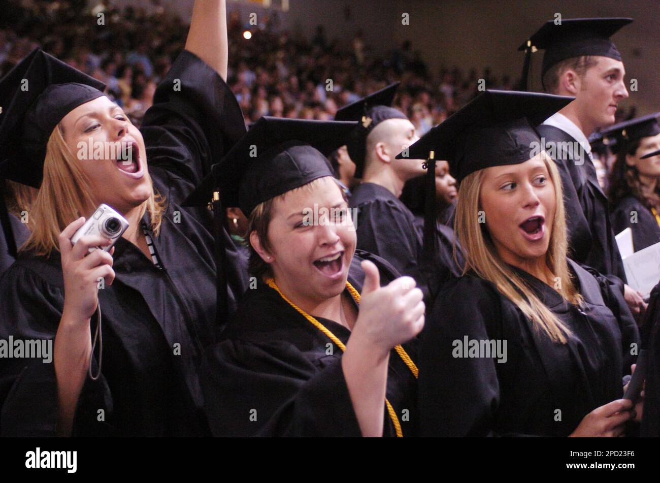 Eastern Connecticut State University graduates, from left, Danielle ...