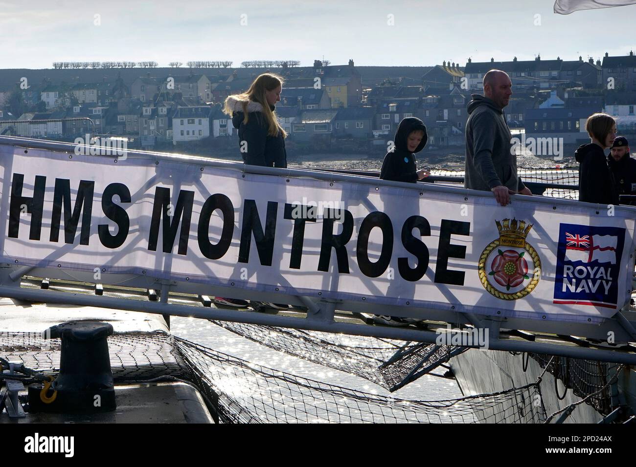 HMS Montrose on Final Visit to Montrose Stock Photo - Alamy