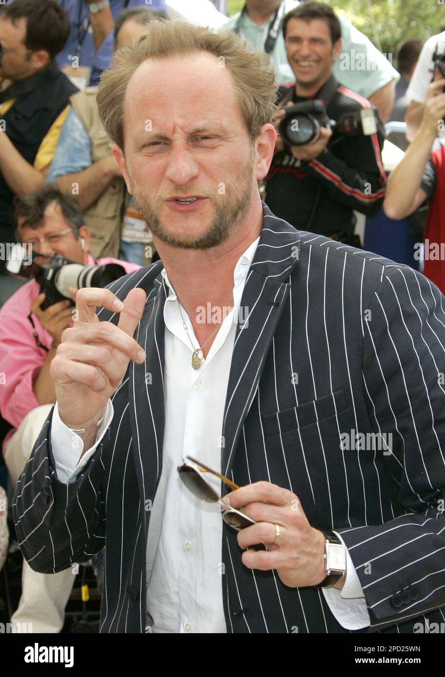 Belgian actor Benoit Poelvoorde poses during a photo call for the film ...