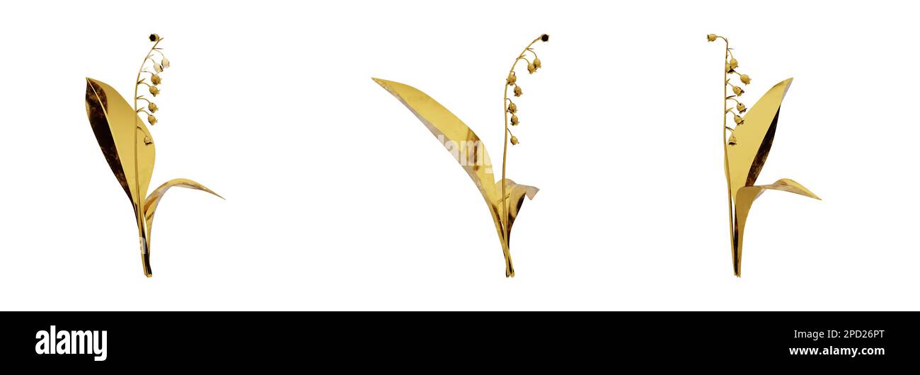 With our amazing 3D render gold plant graphics, you can add a touch of ...