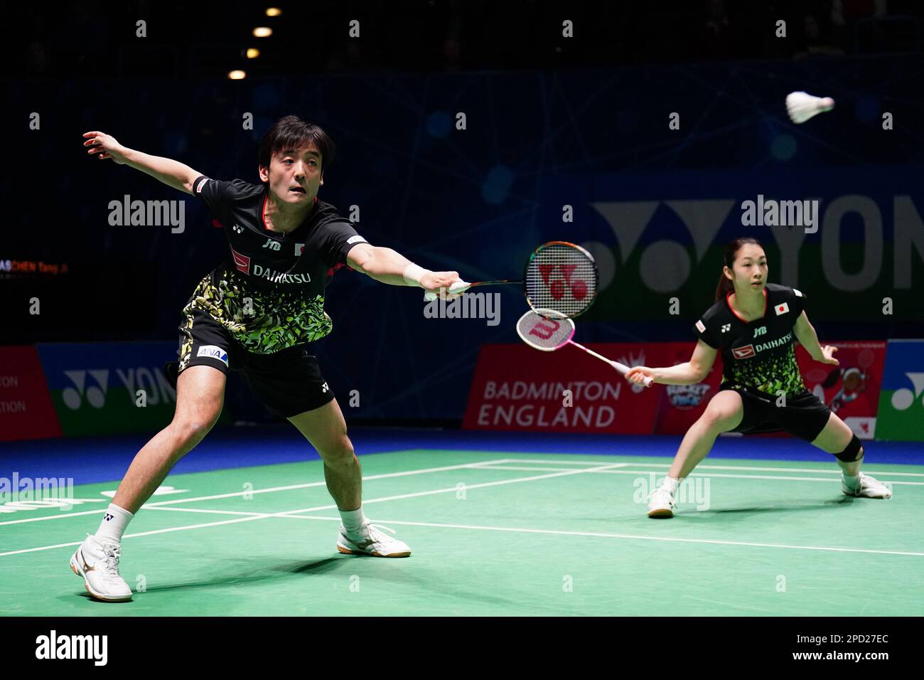 Japanâ€™s Yuki Kaneko and Misaki Matsutomo (left) in action against ...