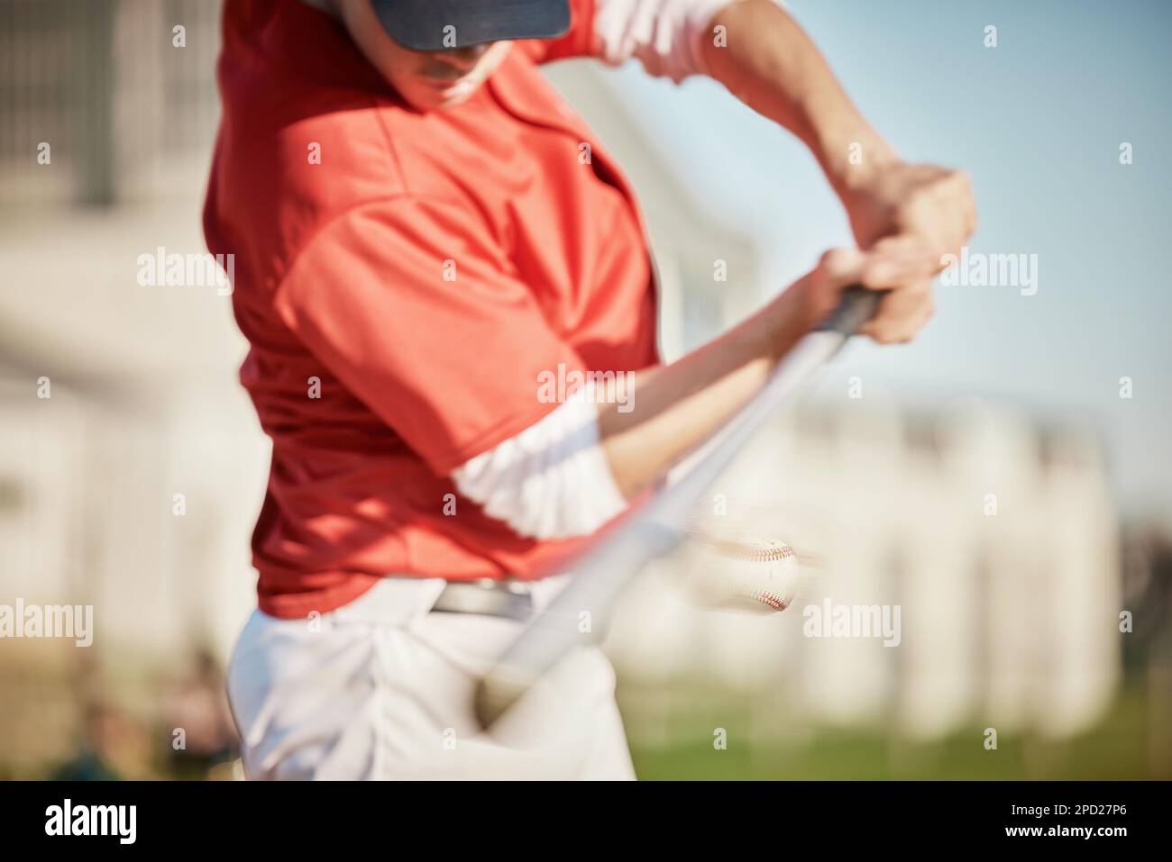 Man hitting softball hi-res stock photography and images - Alamy