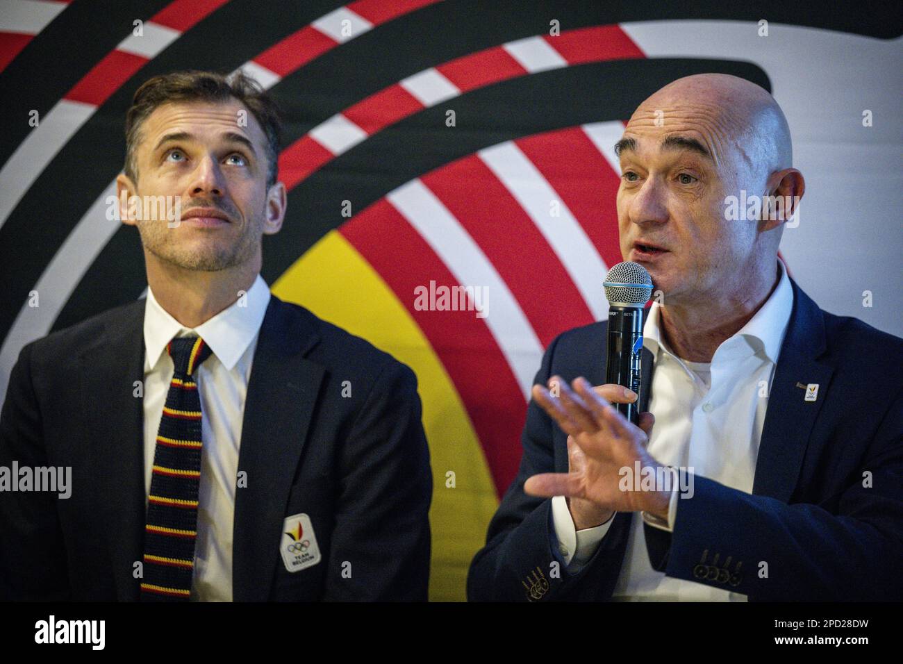 BOIC-COIB CEO Cedric Van Branteghem and Belgian state lottery CEO ...