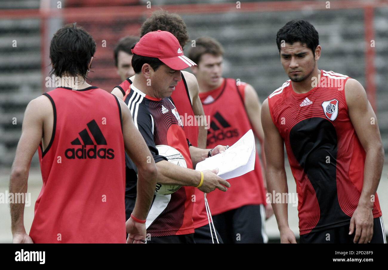 River Plate coach Daniel Passarella, from Argentina, select player ...