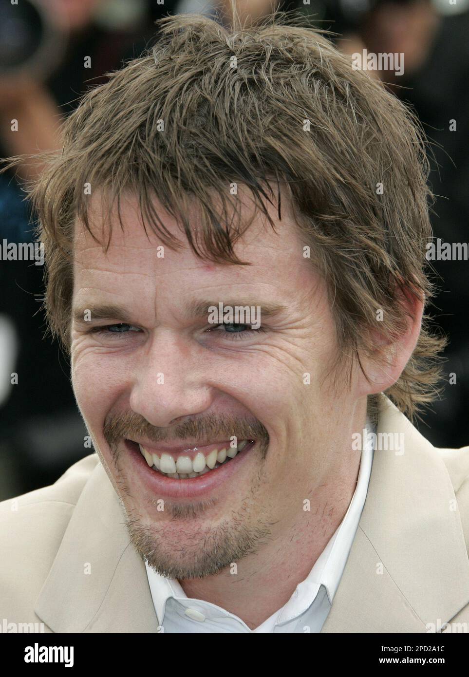 American actor Ethan Hawke poses during a photo call for the film "Fast ...
