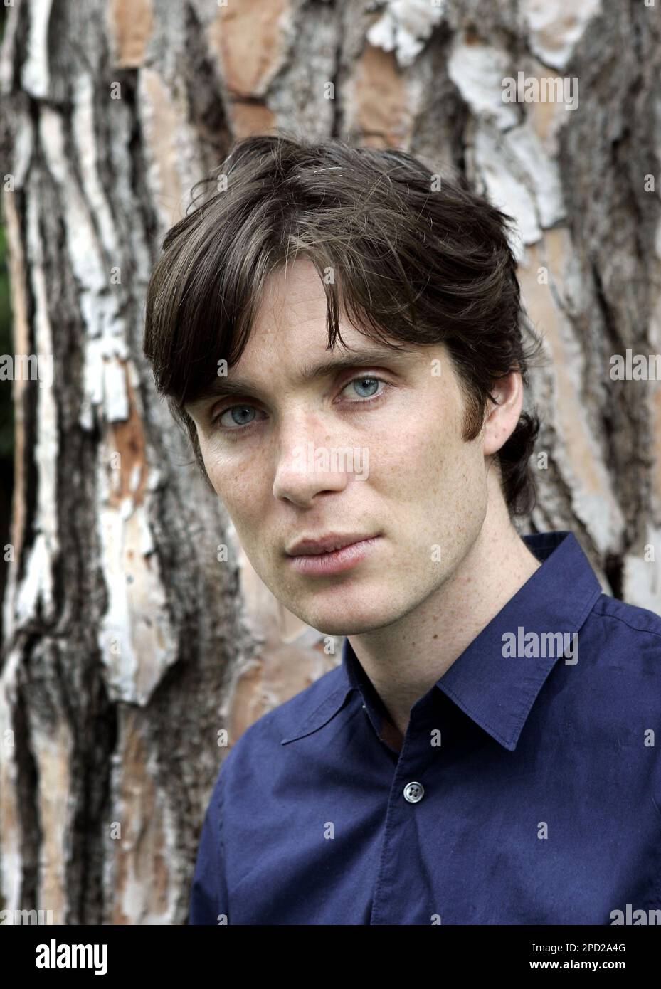 Irish actor Cillian Murphy poses for a photograph following an ...