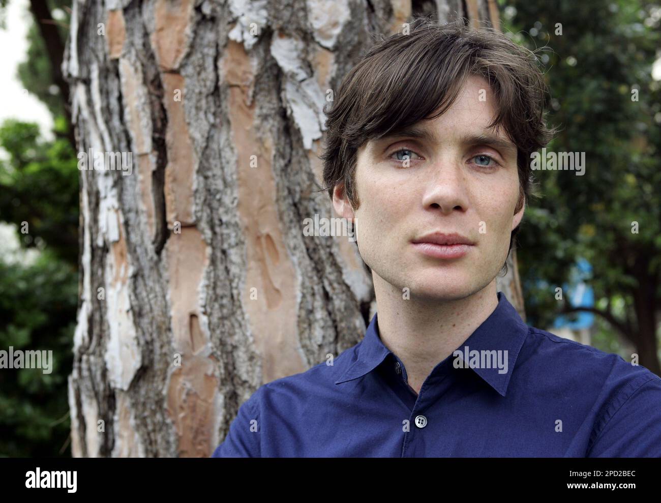 Irish actor Cillian Murphy poses for a photograph following an ...