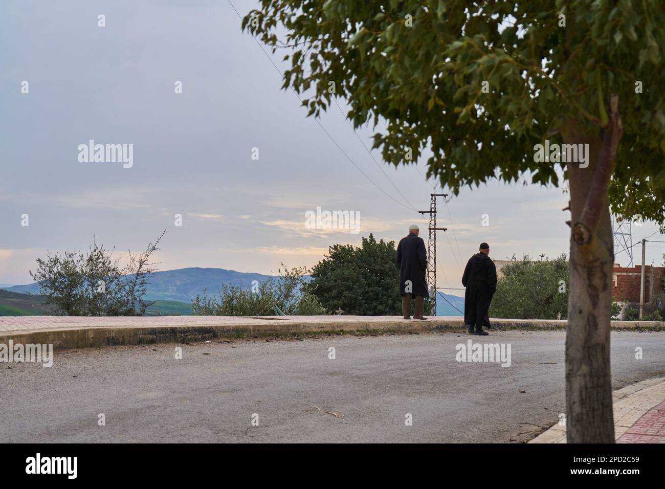 Old man walking on village hi-res stock photography and images - Alamy