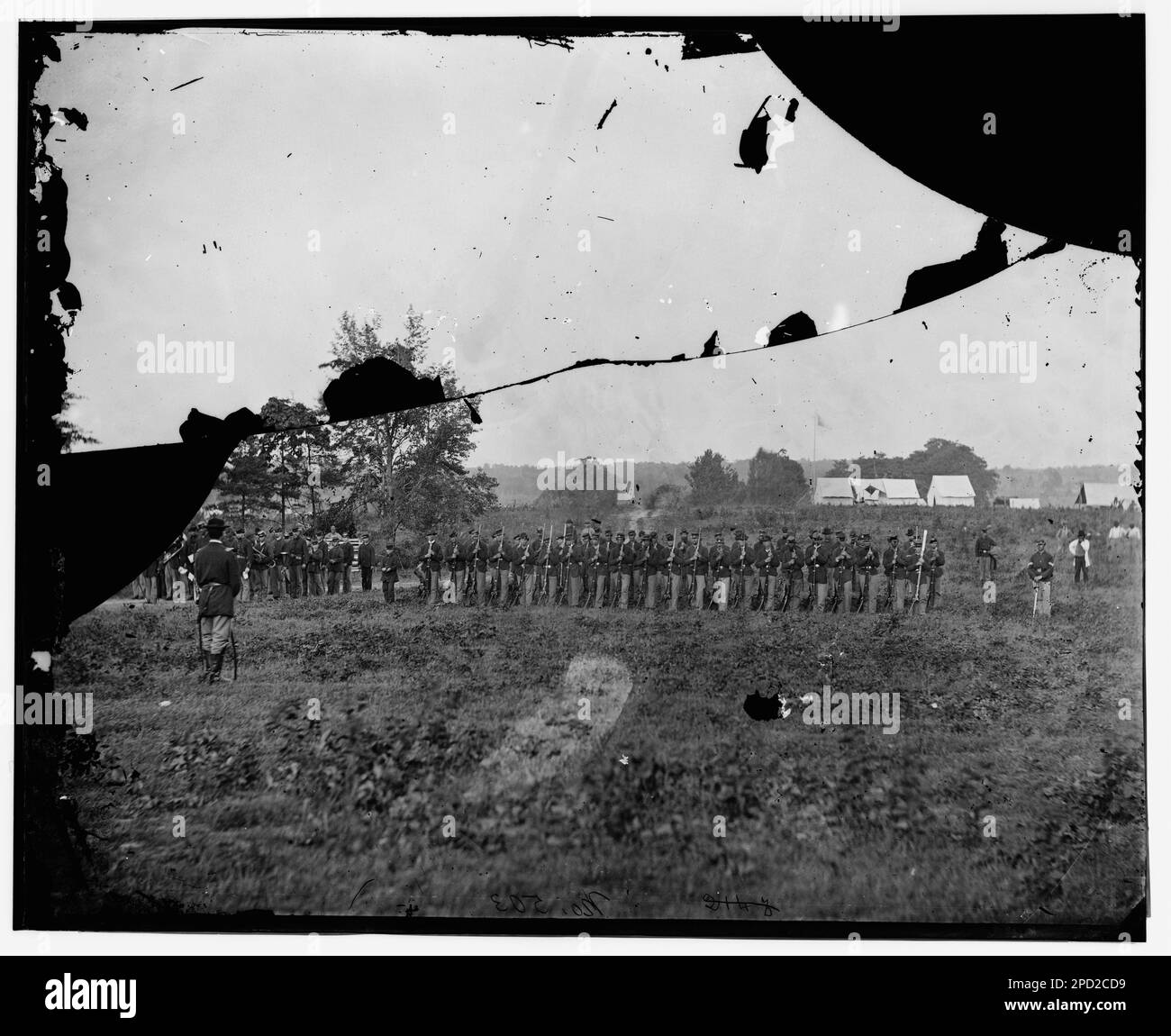 Fairfax Courthouse, Virginia. 8th U.S. Infantry Provost Guard at ...