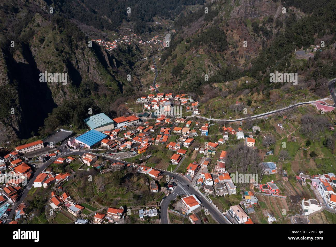 Aerial view of Madeira Island Stock Photo - Alamy