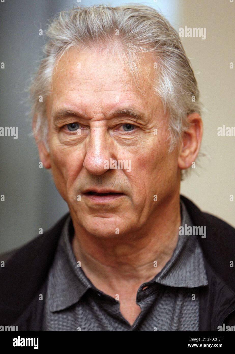 US photographer Ed Ruscha stands in his exhibition in the Kunsthaus ...