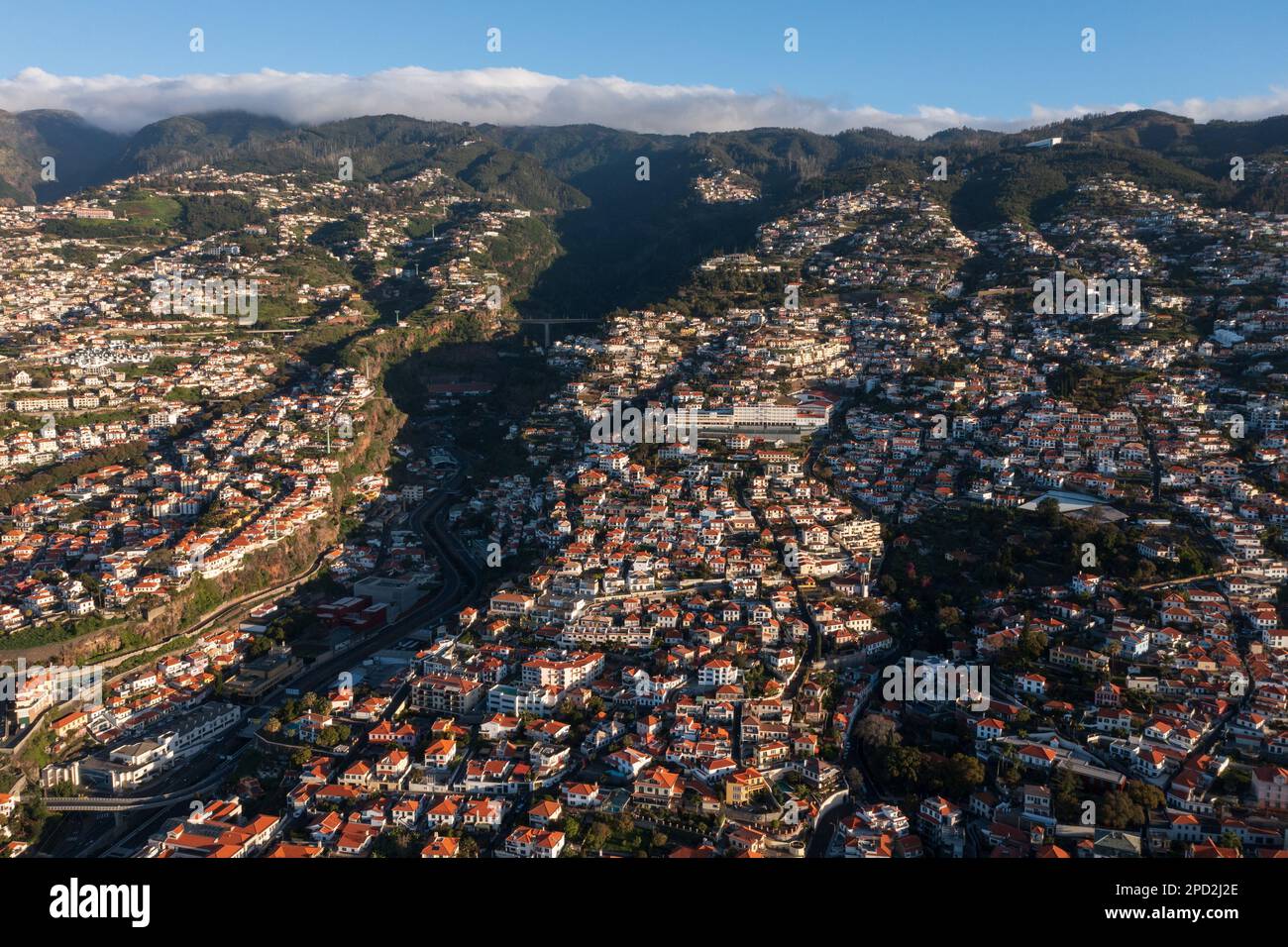 Aerial view of Madeira Island Stock Photo - Alamy