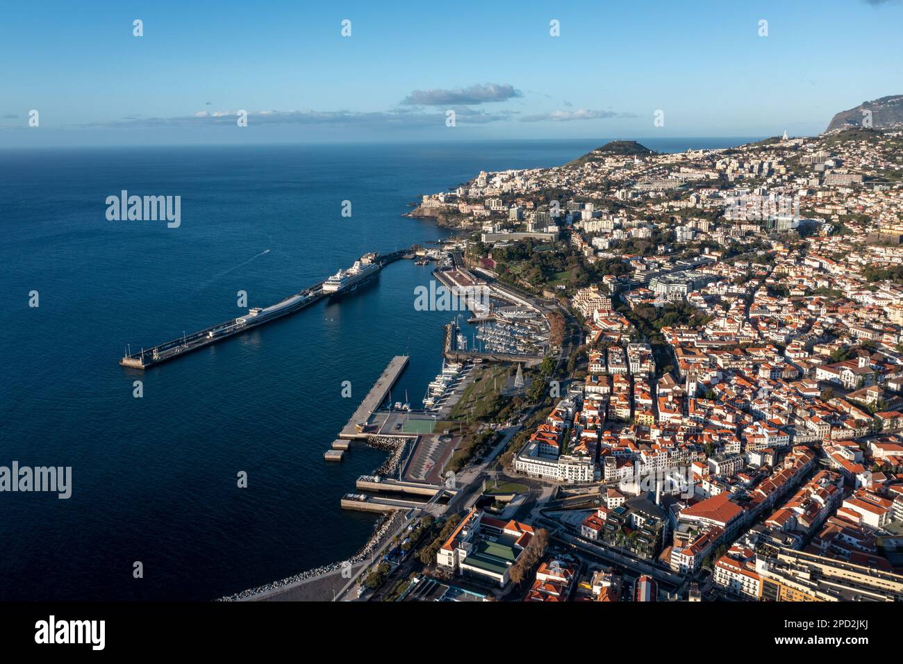 Aerial view of Madeira Island Stock Photo - Alamy