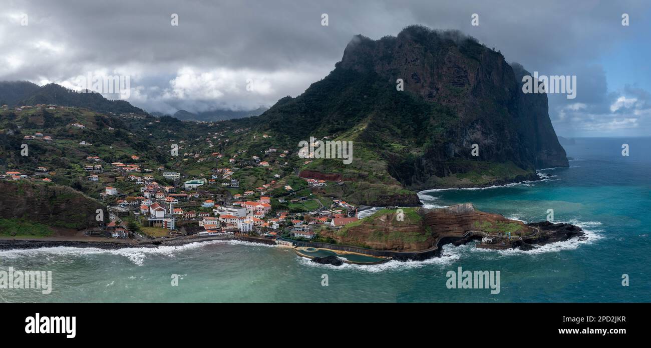 Aerial view of Madeira Island Stock Photo - Alamy