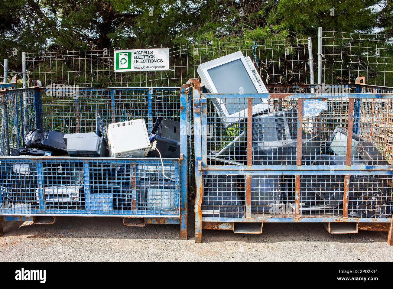 Appliances storage to recycle,recycling center Stock Photo - Alamy