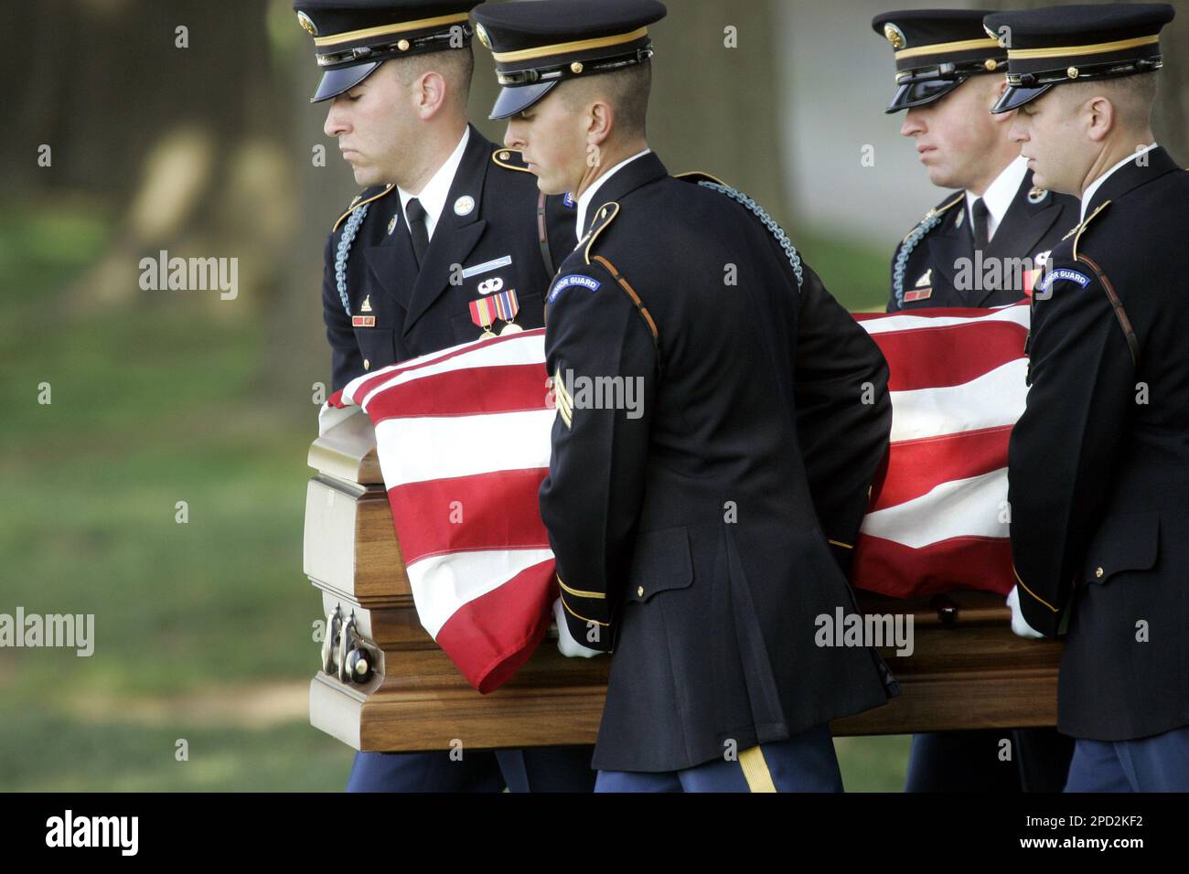 A Military Honor Guard Carries The Casket Of Army Sgt 1st Class Carlos