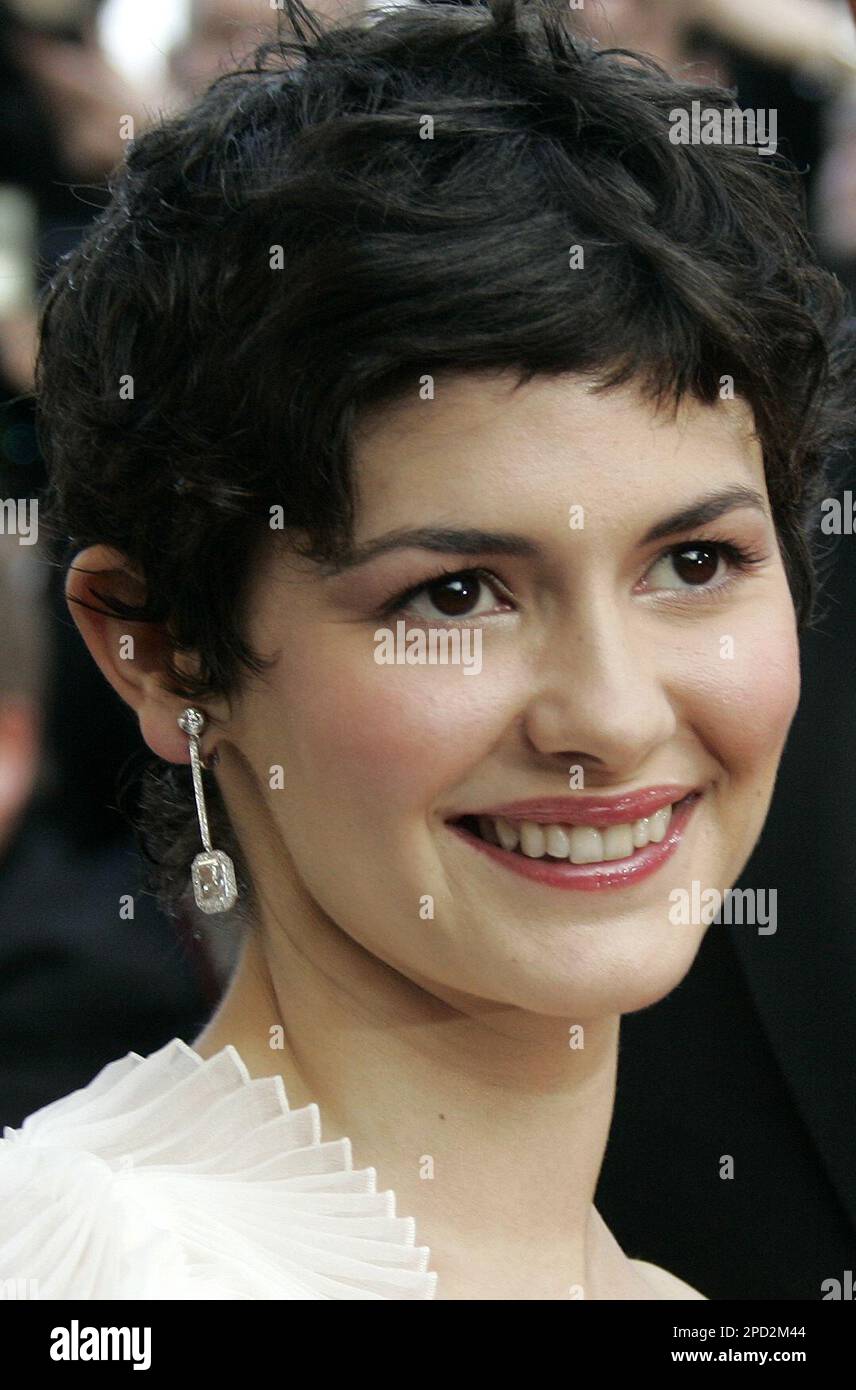 French actress Audrey Tautou arrives for the screening of "The Da Vinci ...
