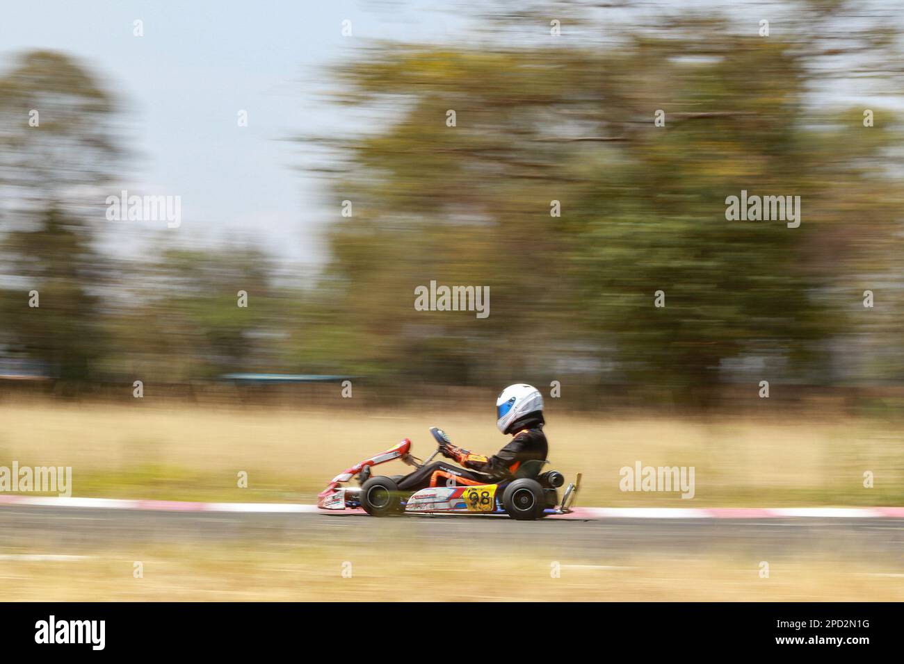 Nakuru, Kenya. 12th Mar, 2023. Anay Doshi in action during the Kenya ...