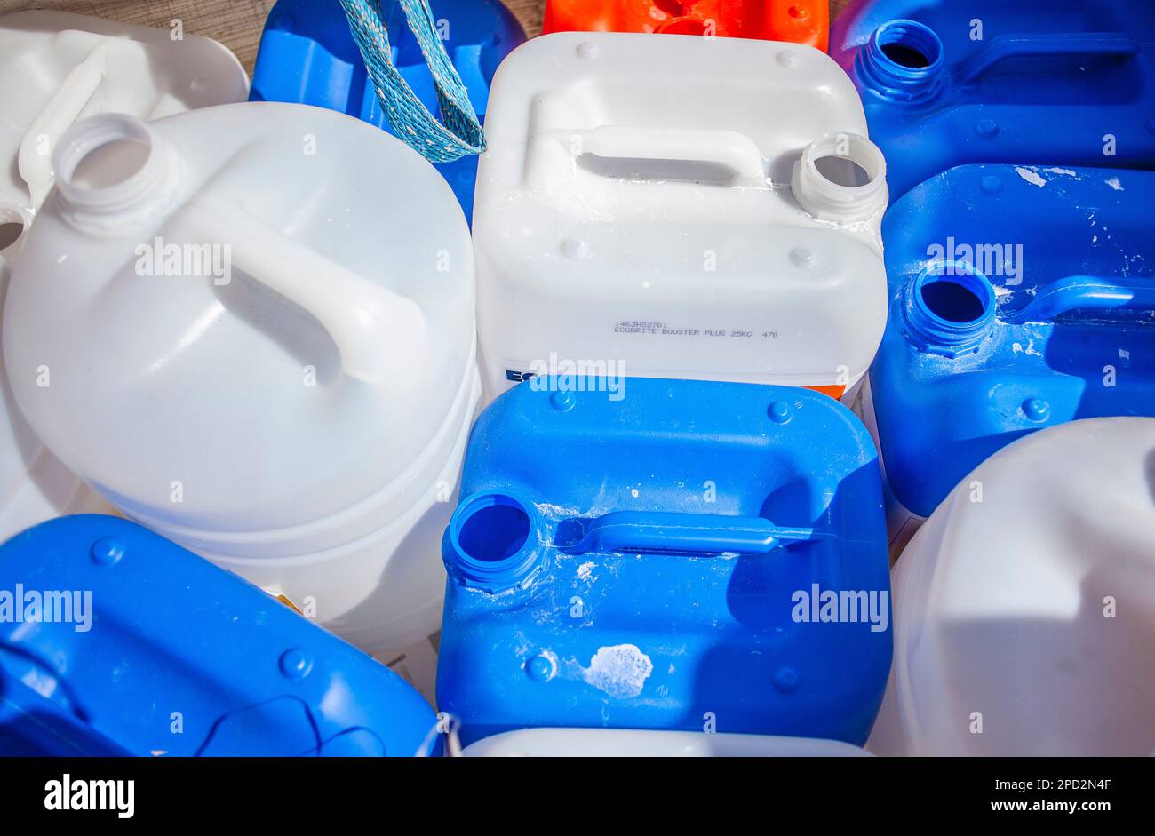 Used plastic bottles storage to recycle,recycling center Stock Photo ...