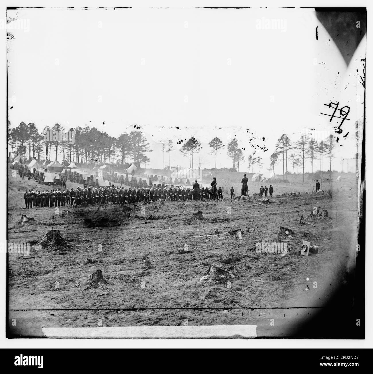 Brandy Station, Virginia. Headquarters, Army of the Potomac. Company of ...
