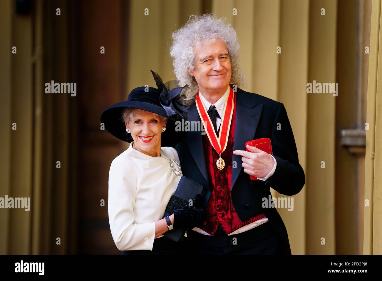 Sir Brian May after being made a Knight Bachelor by King Charles III ...