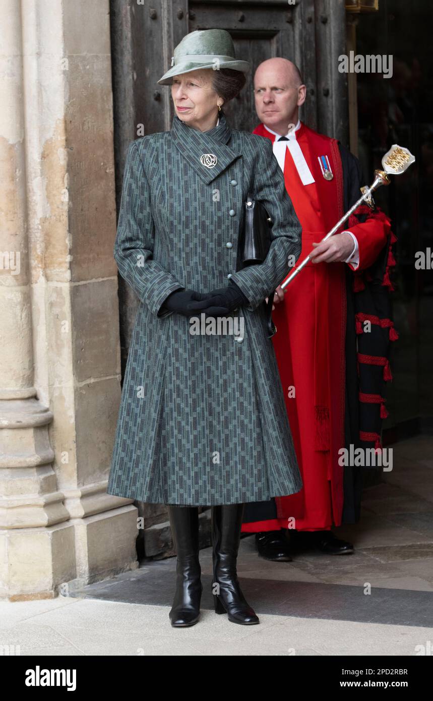 London, England. UK. 13 March, 2023. Princess Anne, Princess Royal ...