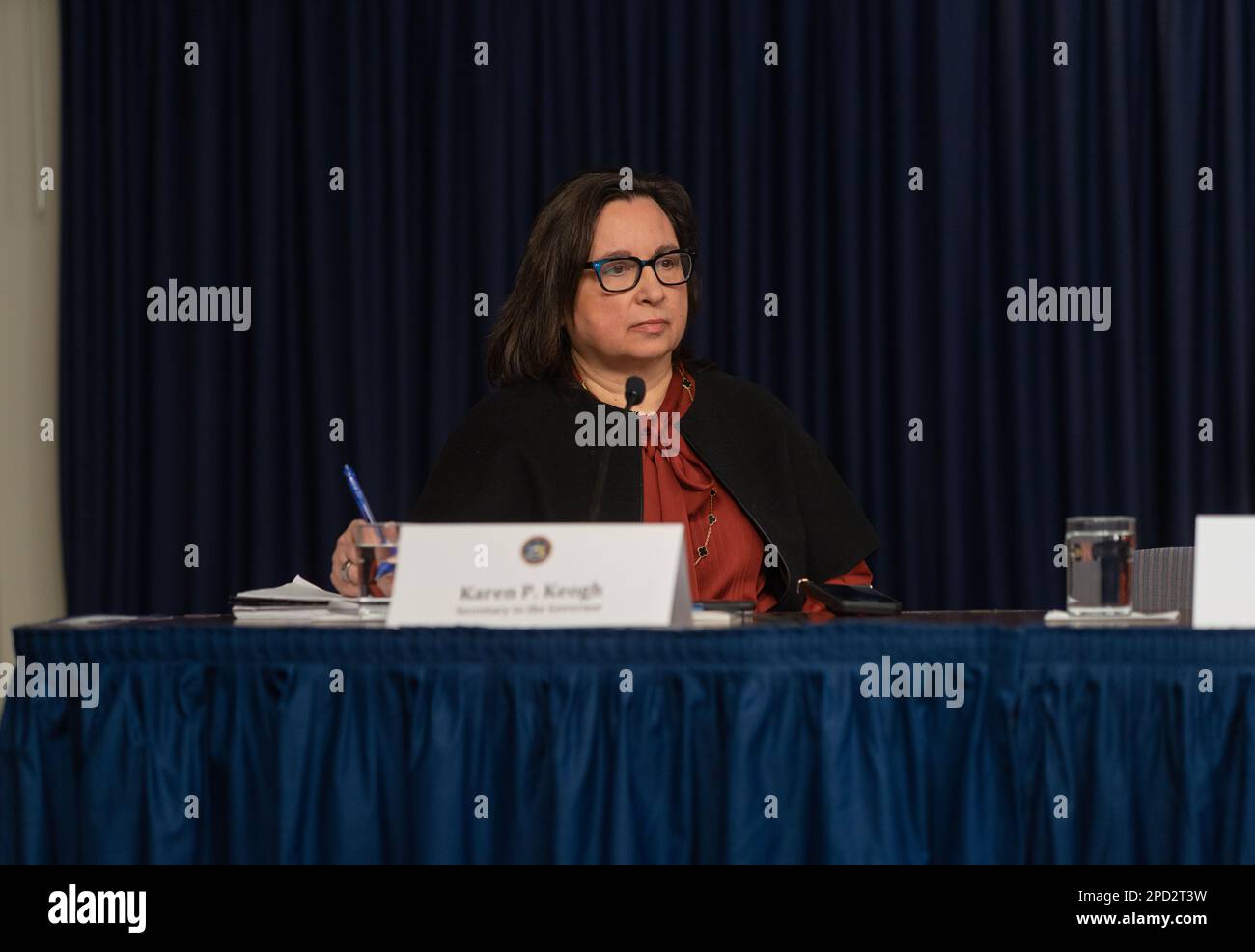 New York City, USA. 13th Mar, 2023. Karen P. Keogh Secretary to the ...