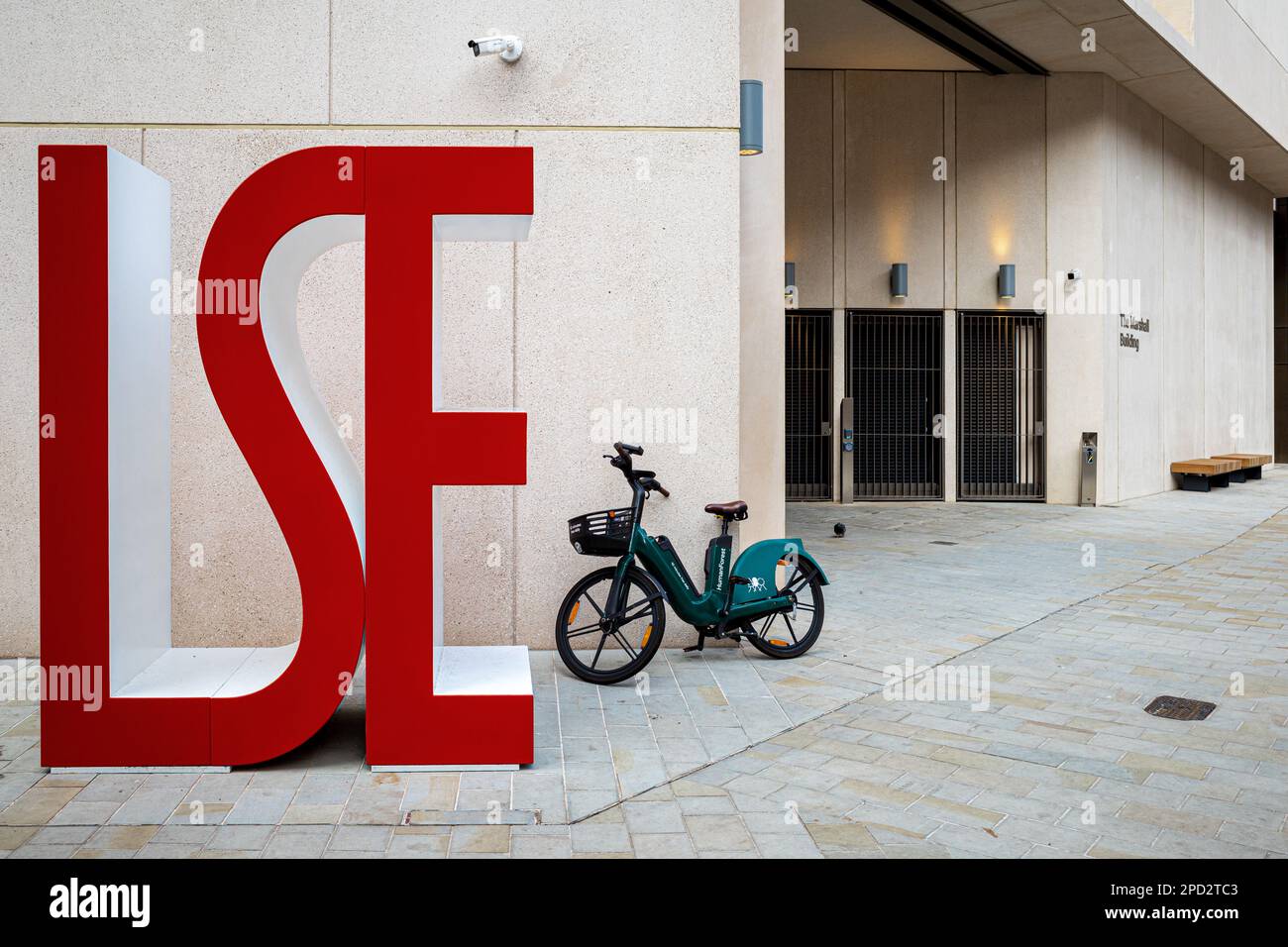LSE London - London School of Economics London - Large LSE Logo outside the LSE Marshall ...