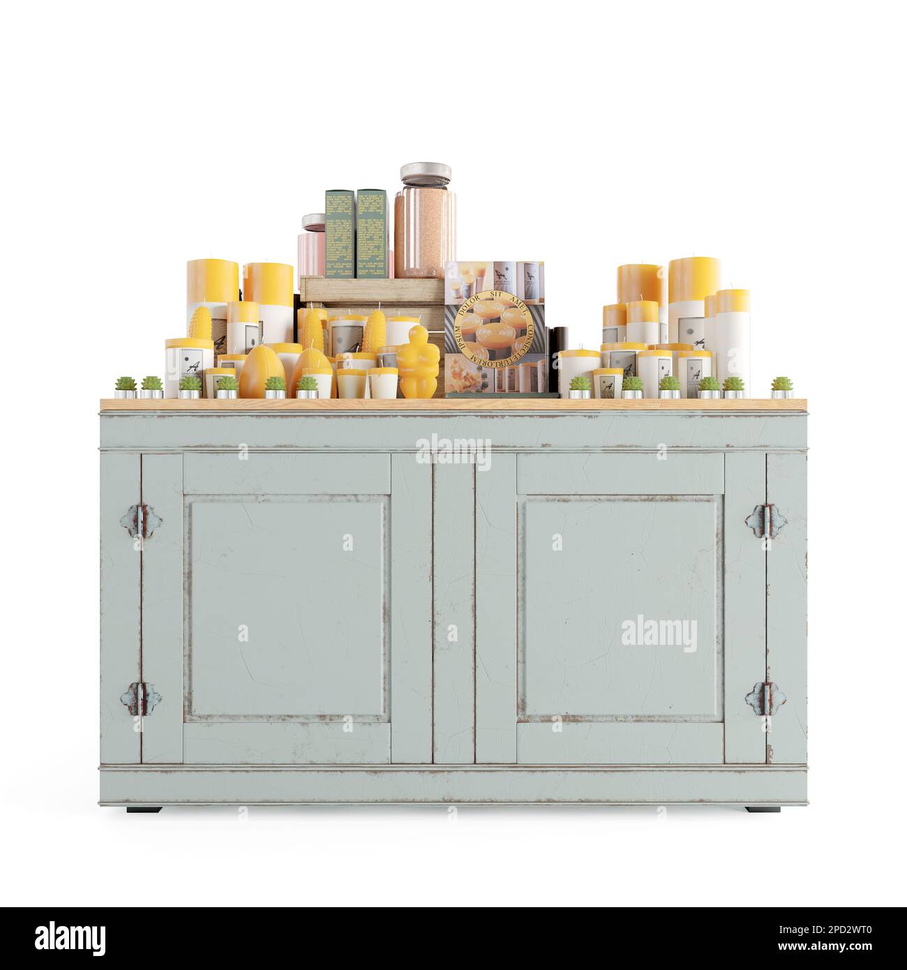 Kitchen island buffet Cut Out Stock Images & Pictures - Alamy