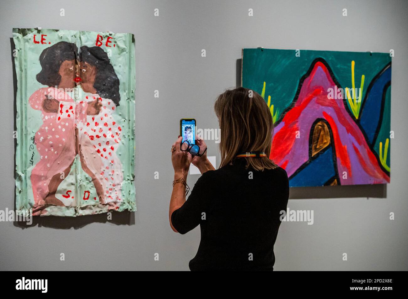 London, UK. 14th Mar, 2023. LeBe, late 1070's, by Sam Doyle with Blue ...