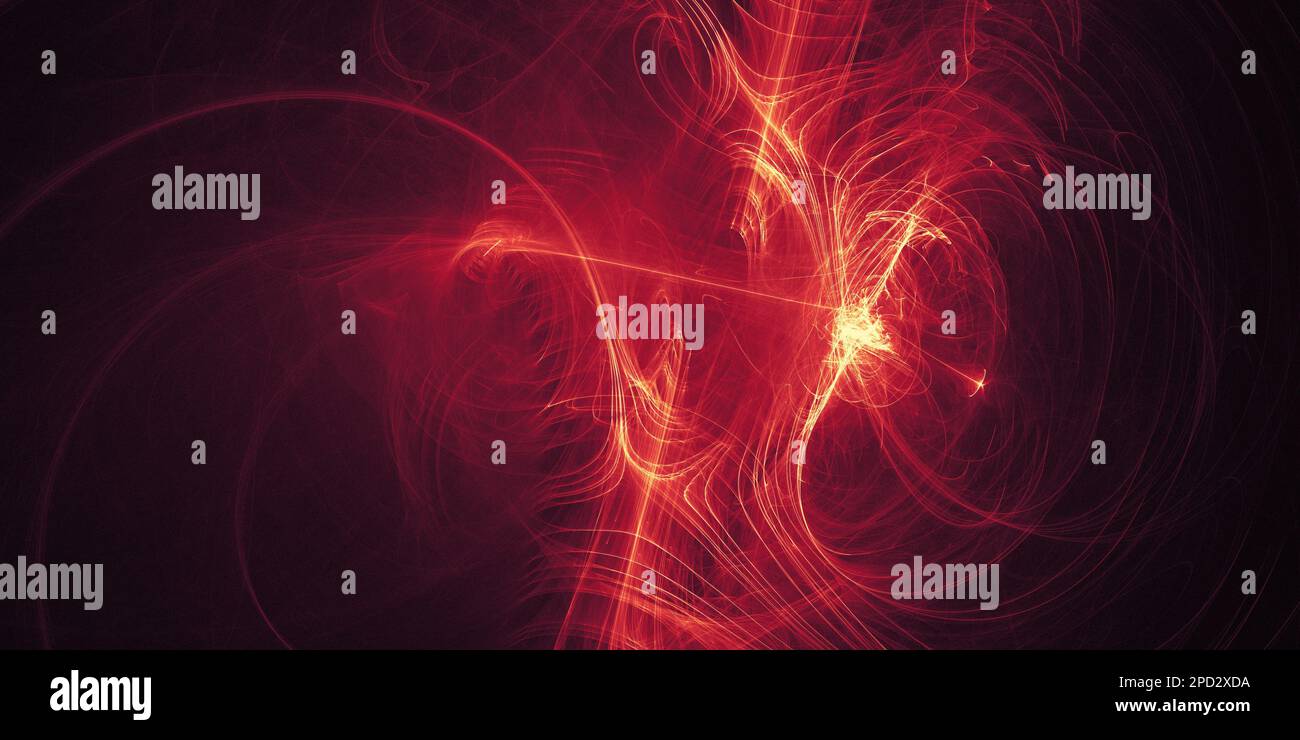 Glint cosmic rays. Neon wind lines. Detailed fractal graphics. Glow ...