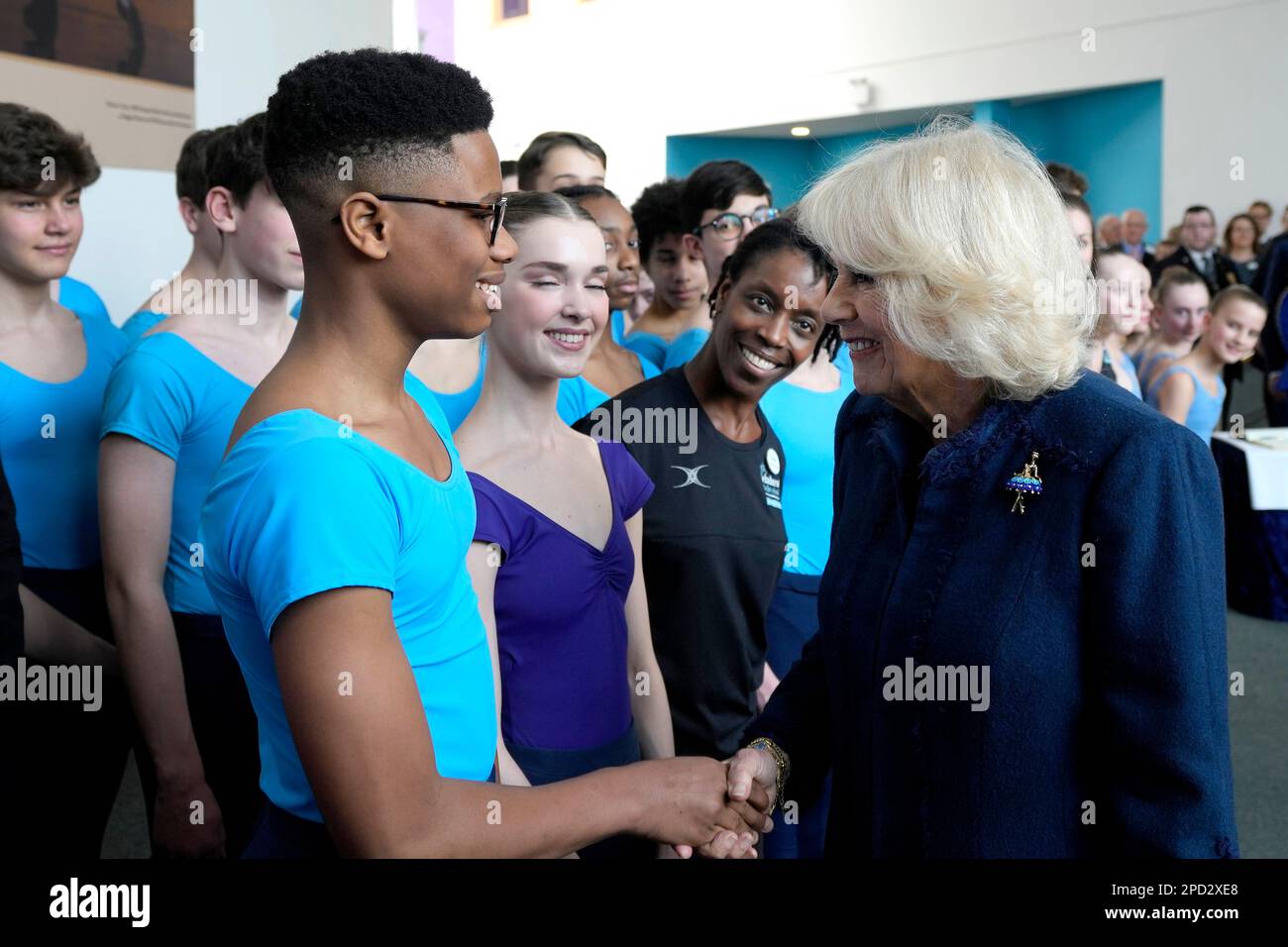 The Queen Consort meets Nigerian dancer Anthony Madu, who won a ...