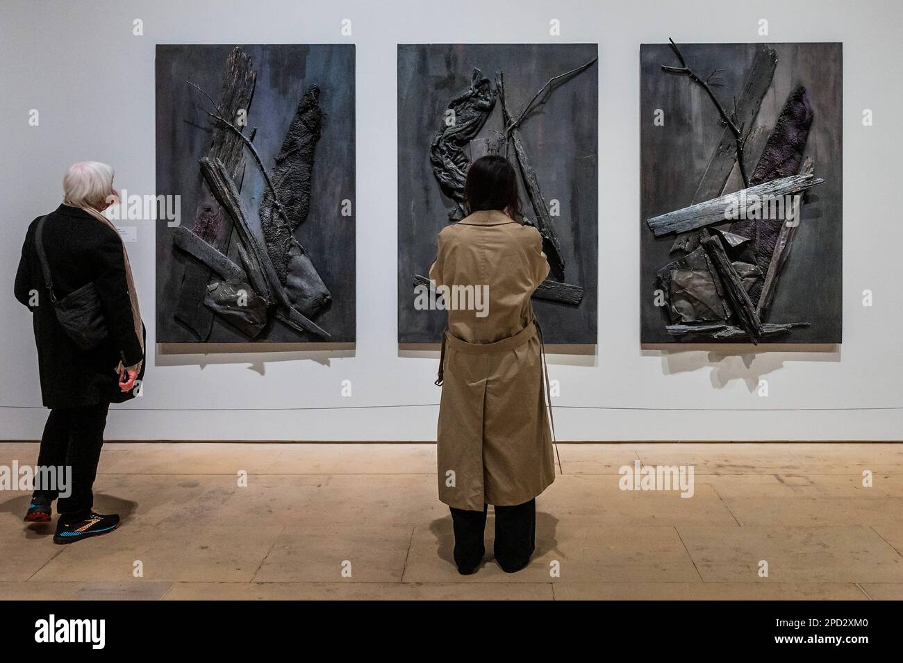 London, UK. 14th Mar, 2023. The coming dawn, triptych, 2011, by ...