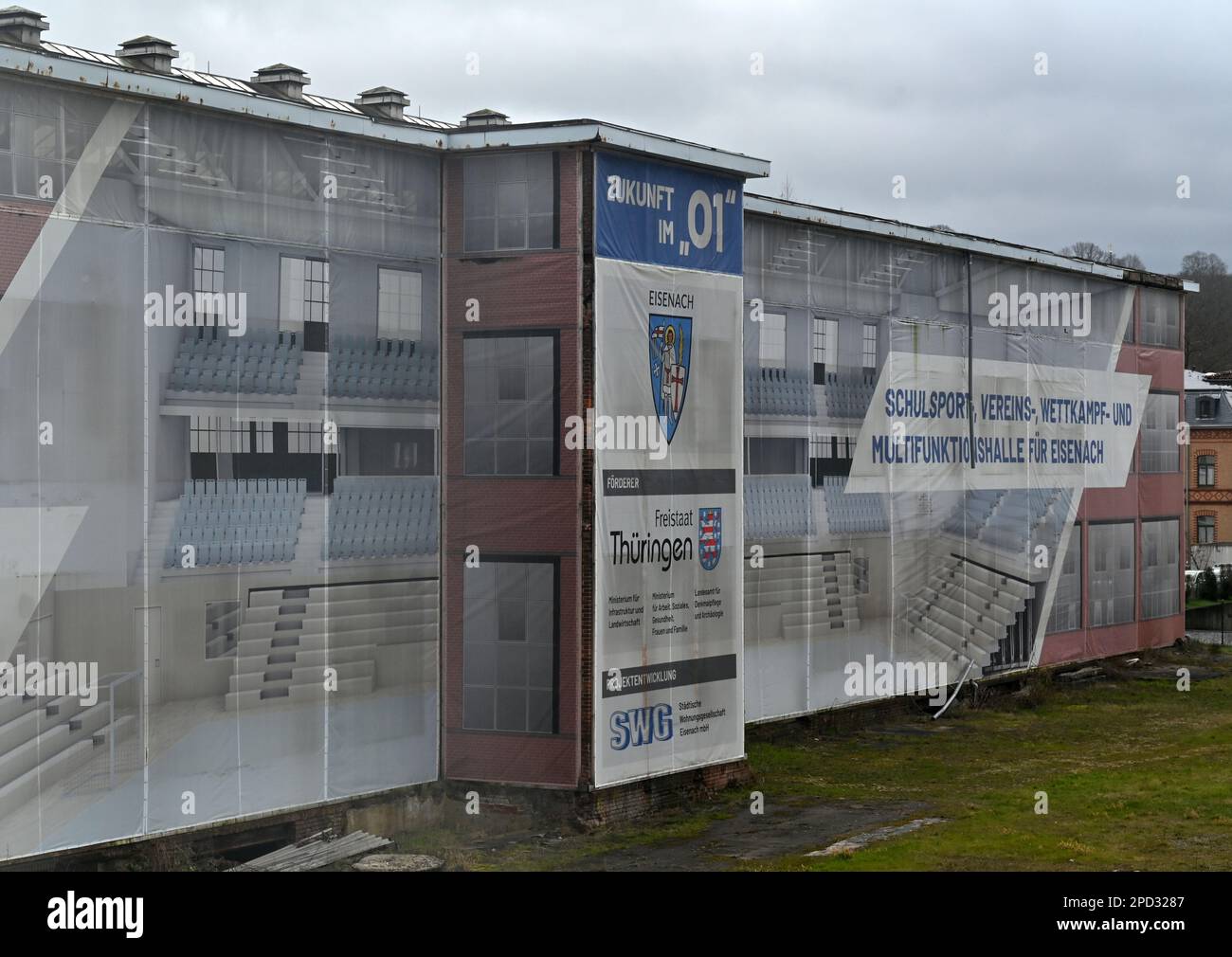 Eisenach, Germany. 14th Mar, 2023. The industrial monument "O1 ...