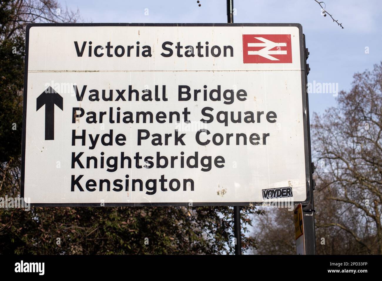 Road sign in Central London Stock Photo - Alamy
