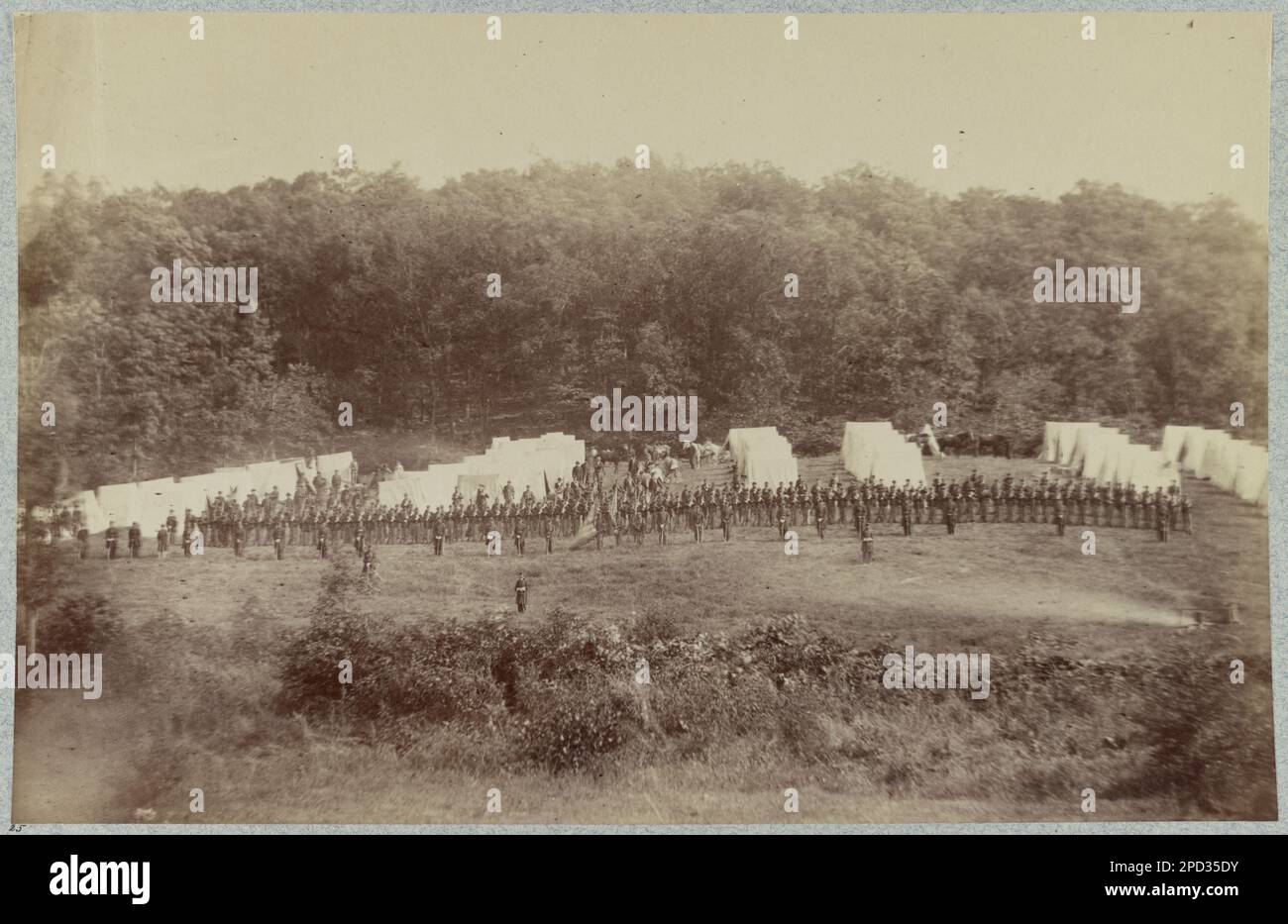 50th Pennsylvania Infantry, Gettysburg, Pa., July, 1865 , Dress parade ...