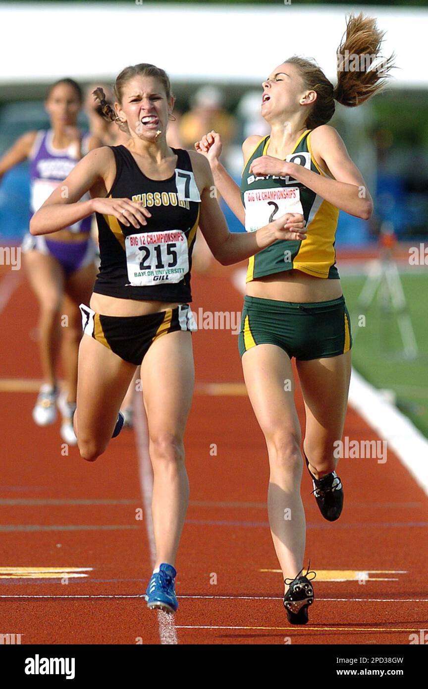Missouri's Amanda Bales edges out Baylor's Erin Bedell at the finish ...