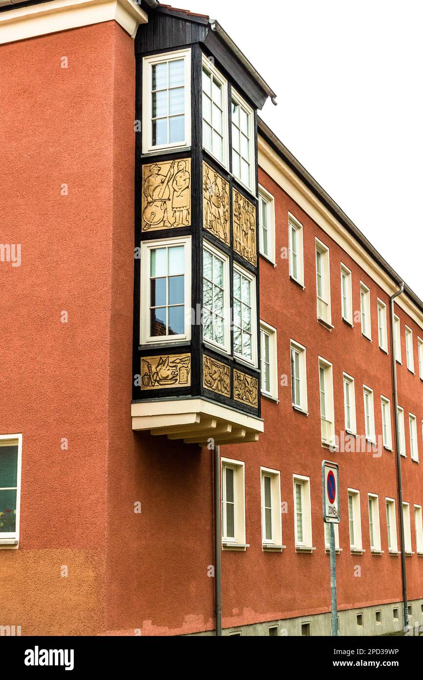 Wohnkomplex III Eisenhüttenstadt. Rückgriff auf den Heimatstil der ...