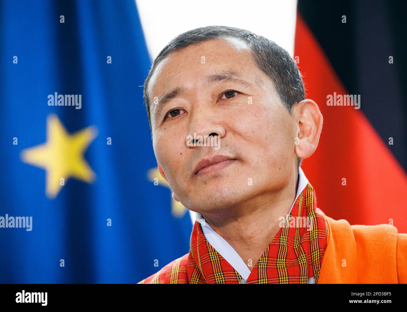 Berlin, Deutschland. 13th Mar, 2023. Lotay Tshering, Prime Minister of ...