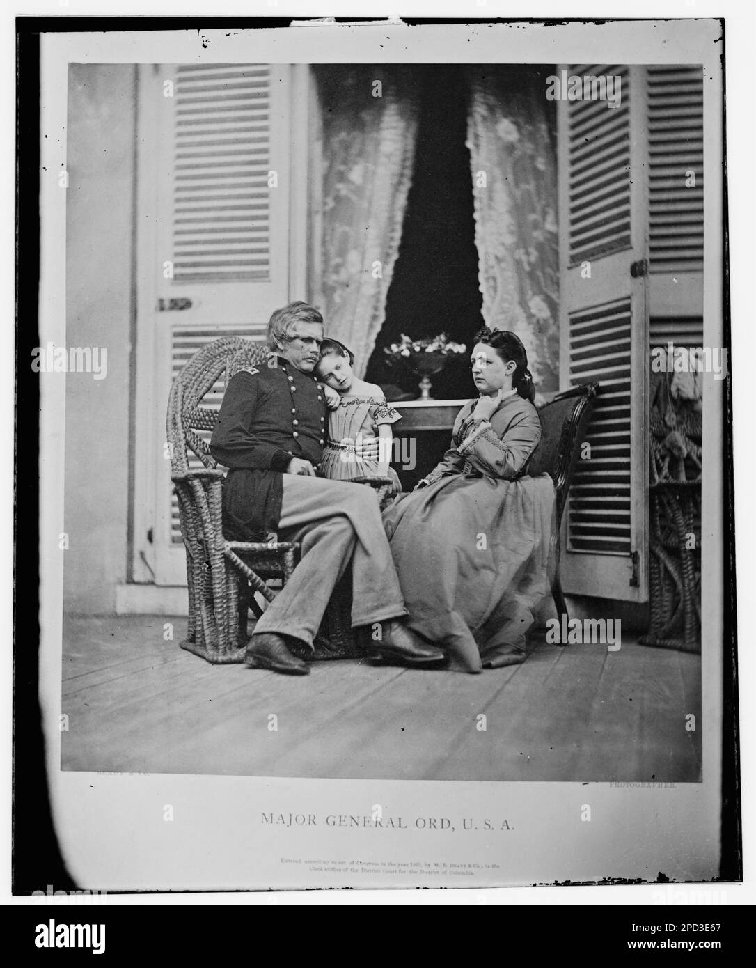 Maj. General Edward Otho Cresap Ord and family. Civil war photographs ...