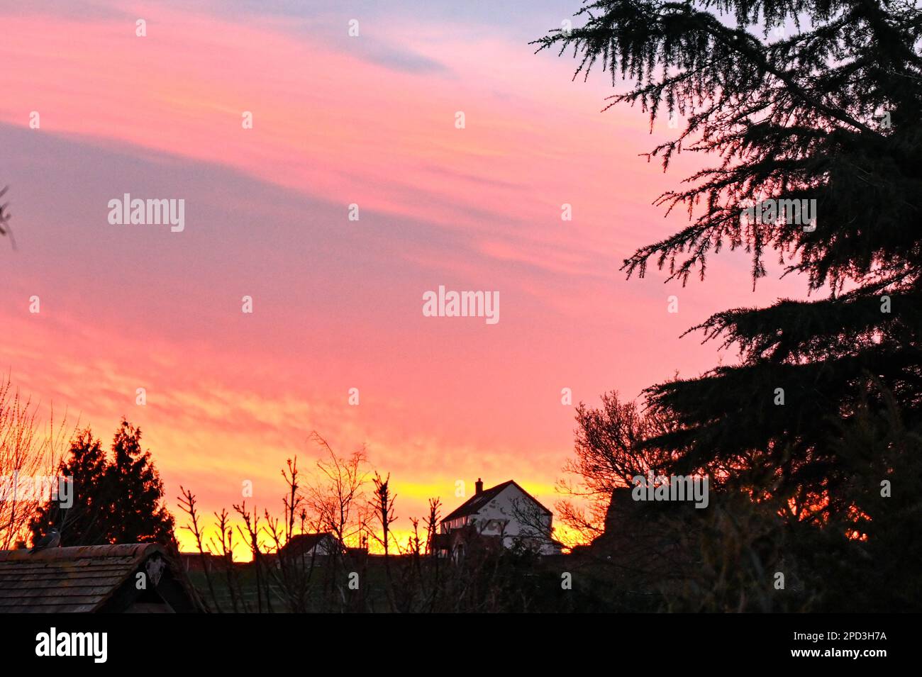 A dramatic skyline, cloudscape, vivid, dawn skyline, dusk skyline Stock ...