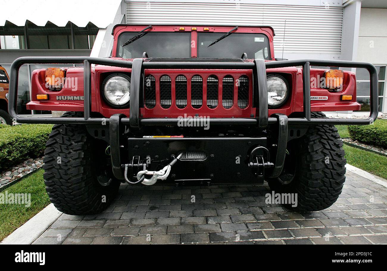 A 2006 Hummer H1 Alpha is shown on a dealership lot in Troy, Mich ...